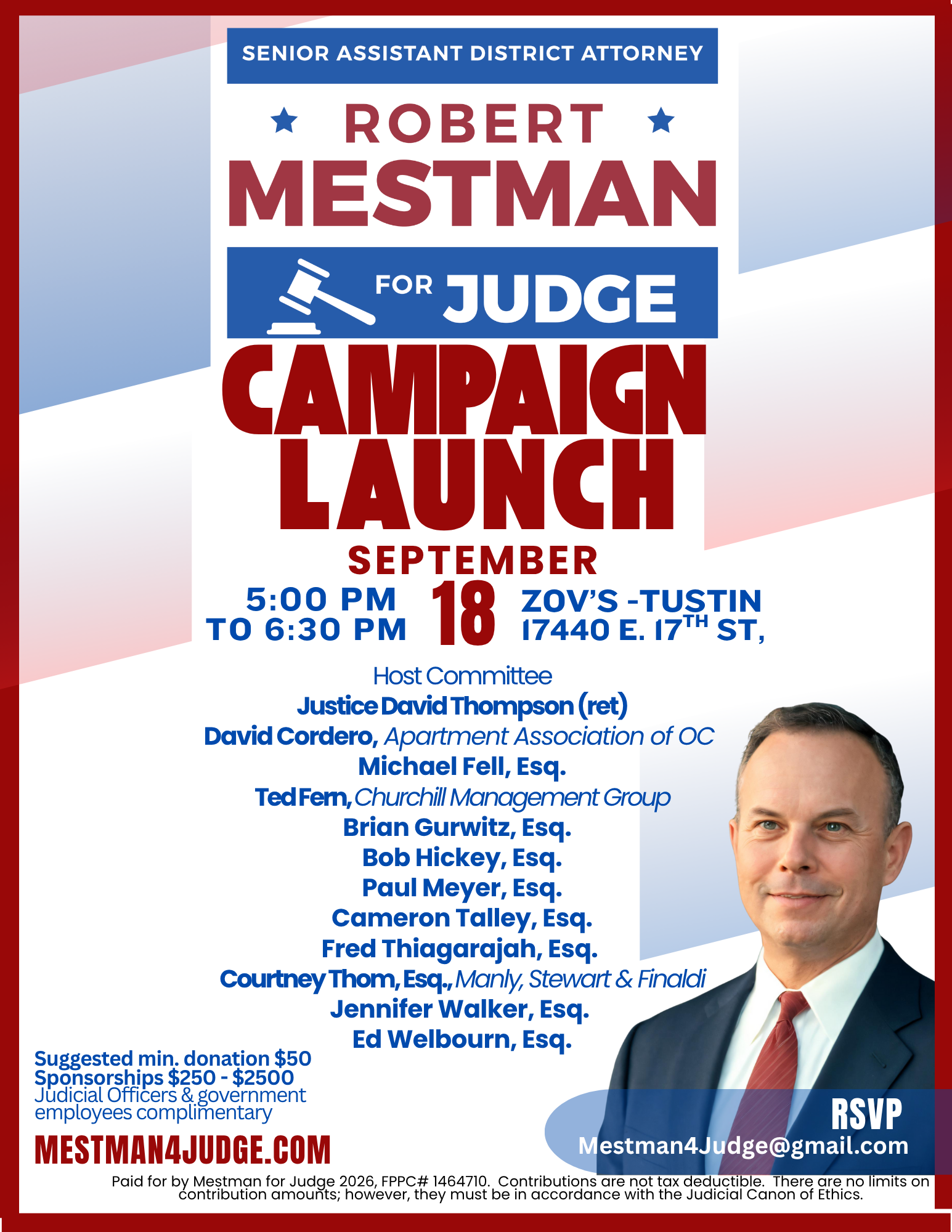 Robert Mestman for Judge